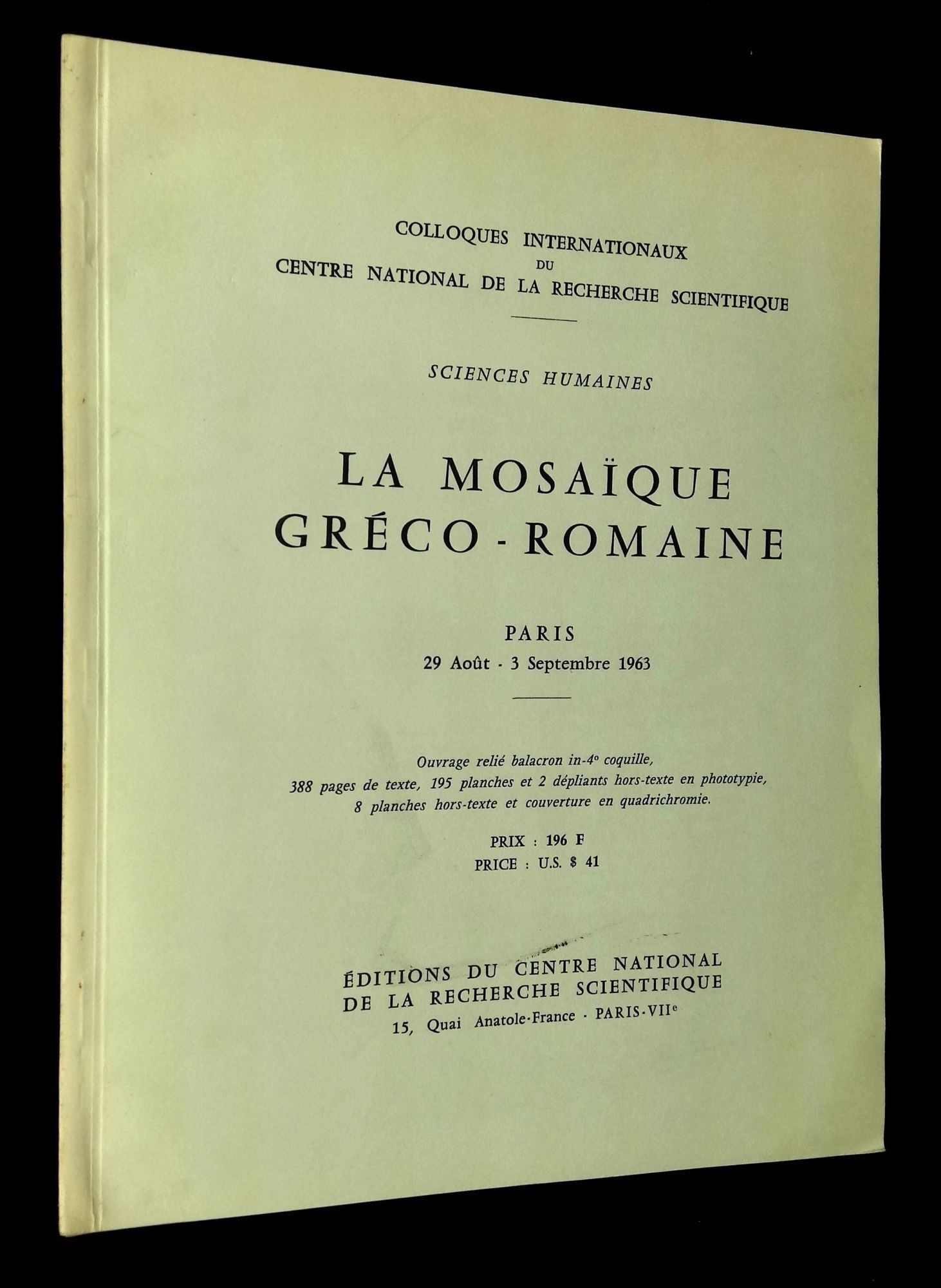 Evolution Chronologique et Stylistique d'un Ensemble de Mosaiques dans ...