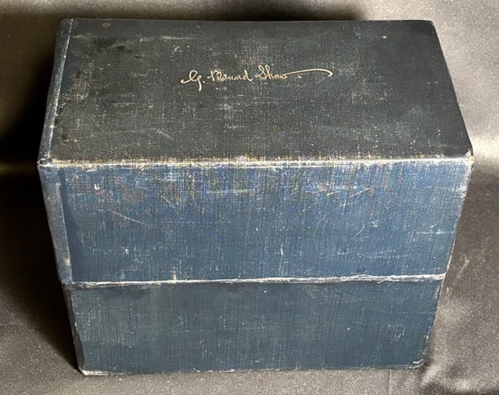 The Plays of Bernard Shaw, 1927, 12 vols. Blue leather in case | George ...