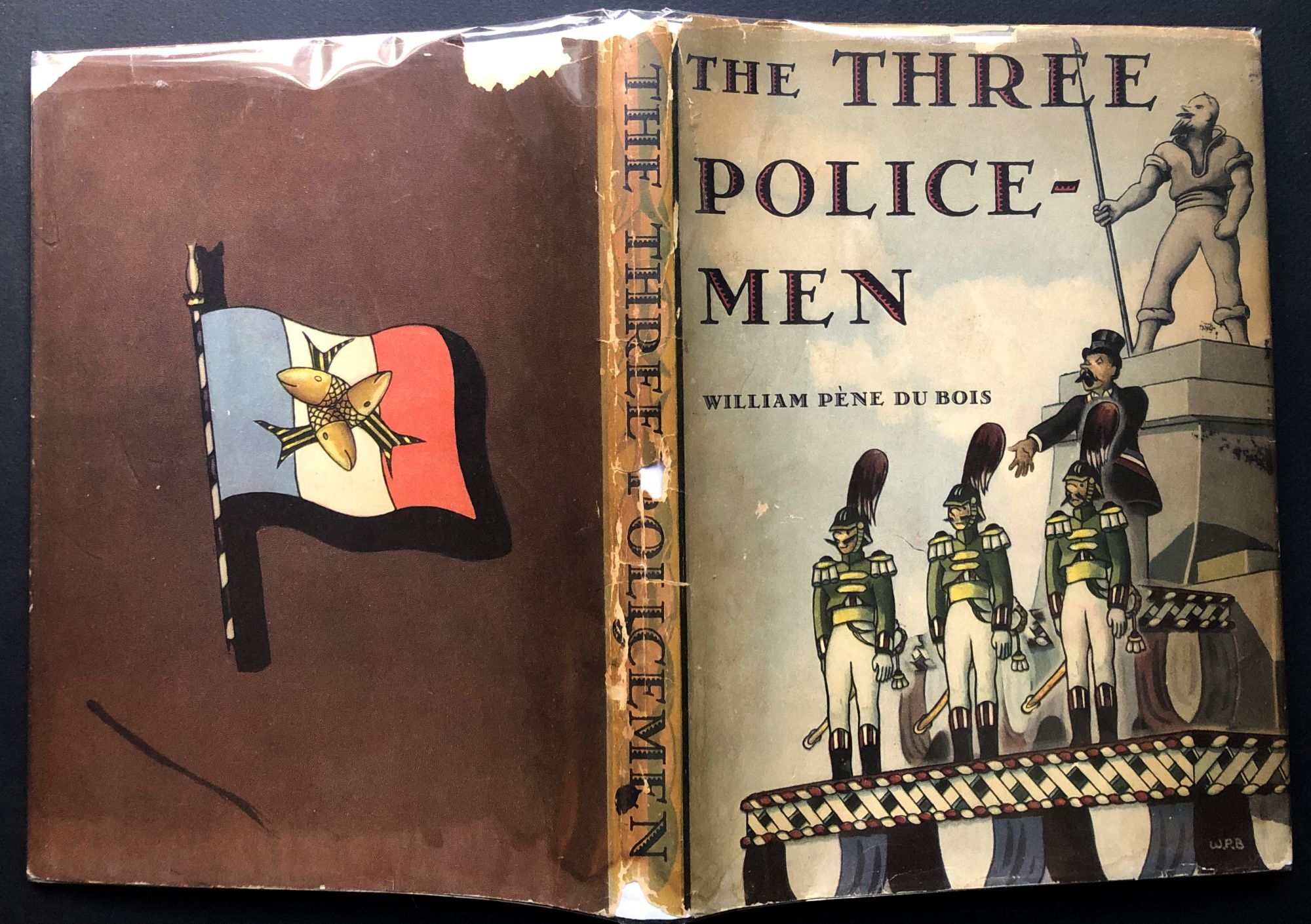 The Three Policemen -- inscribed and with colored drawing | William ...